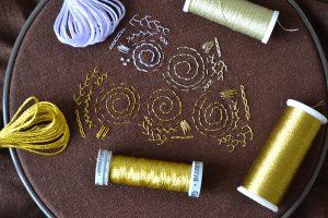How to use metallic embroidery thread without losing your mind
