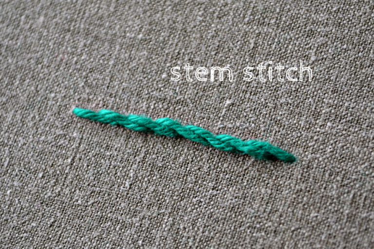 7 days of stitches: stem stitch