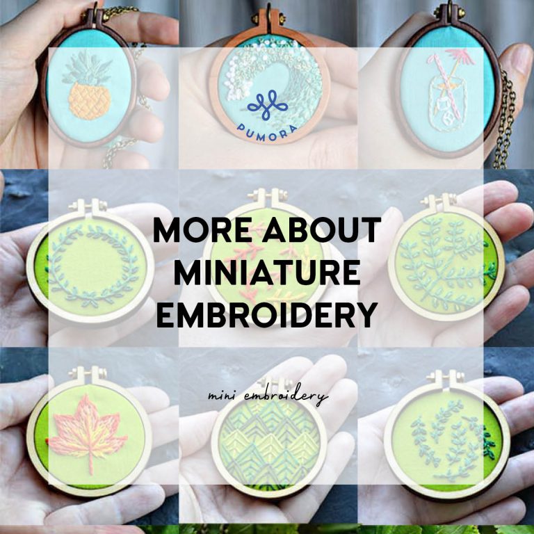 Miniature embroidery - learn all about tiny embroidery