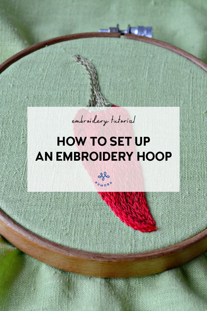 How to set up an embroidery hoop - video tutorial