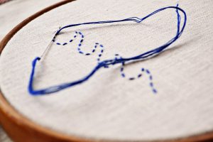 How to do an embroidery pattern transfer on fabric