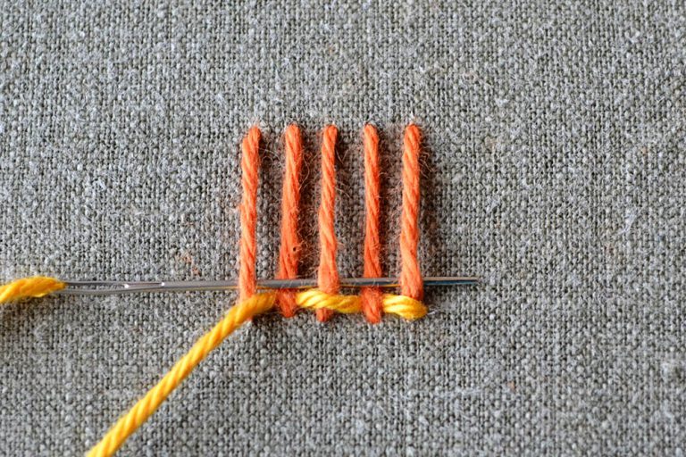 7 days of stitches: needle weaving