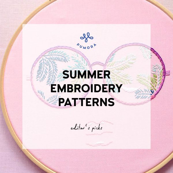 Summer embroidery patterns - for the beach vibes in your home
