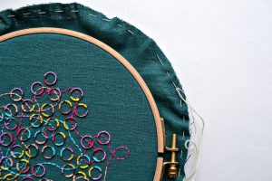 How to frame embroidery in a hoop - beginner tutorial