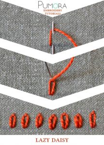 lazy daisy stitch tutorial