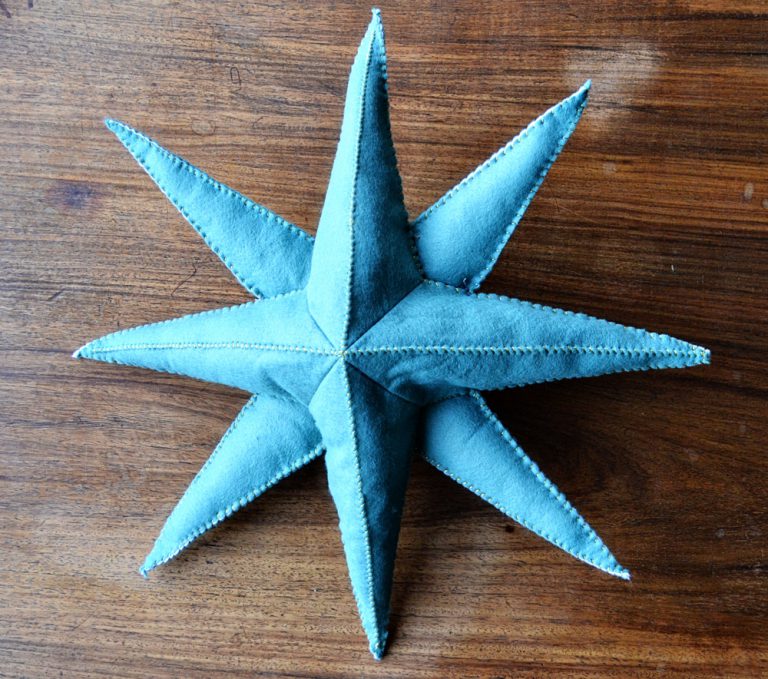 Felt Christmas Ornaments and a felt star