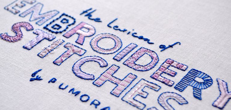 How to embroider letters by hand with style
