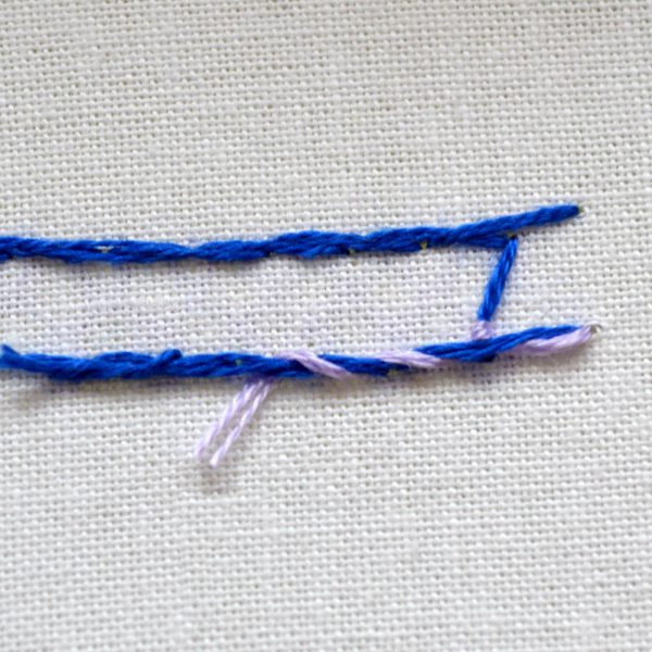 Herringbone ladder tutorial - embroidery stitch video