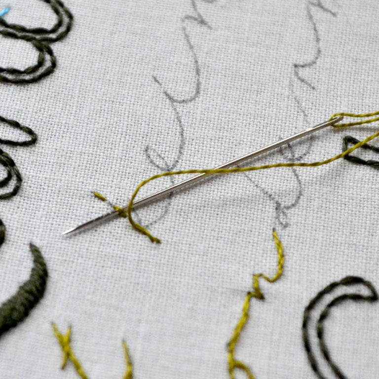 How to embroider letters by hand with style