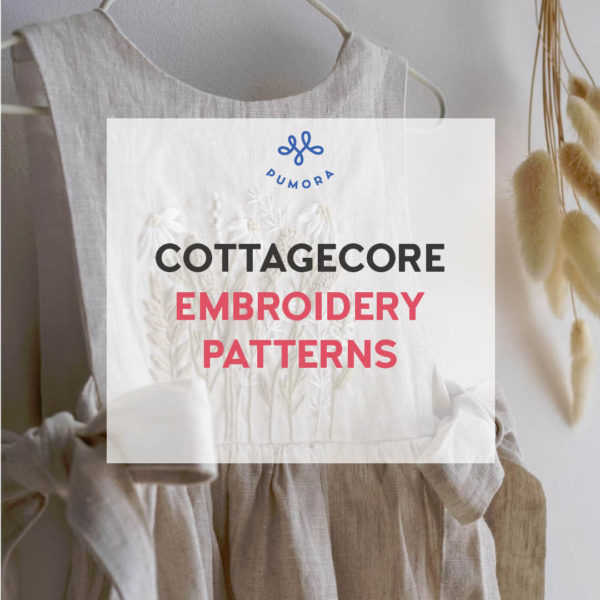Cottagecore embroidery patterns - projects for your cozy home