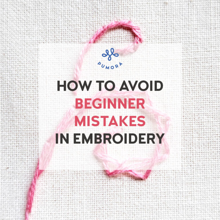 Avoid these 5 embroidery mistakes